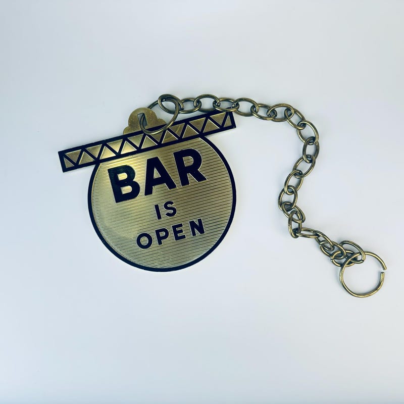 Vintage Open Bar Sign - Etsy