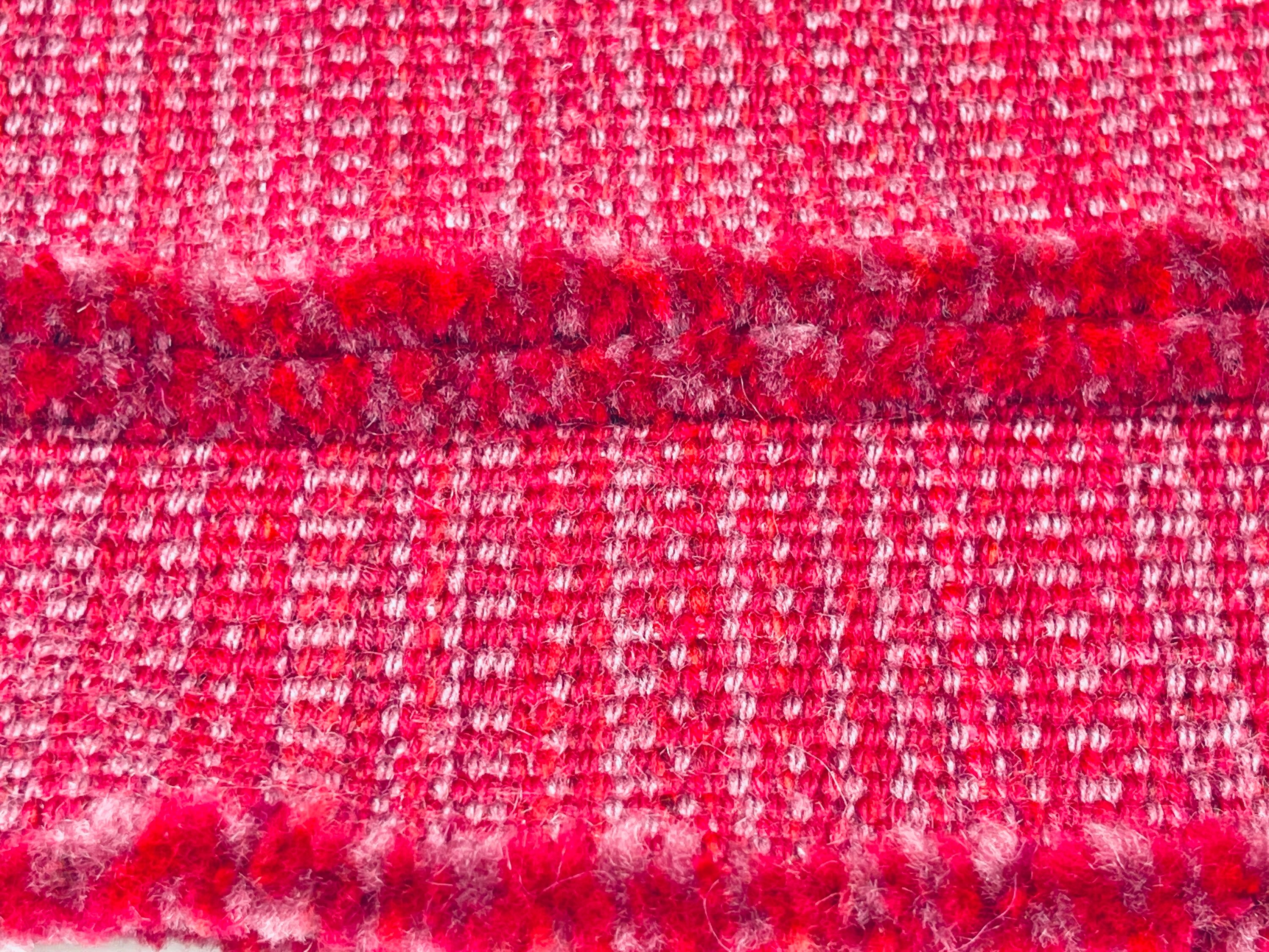 Vintage Rectangular Purple Pink Stripped Fringe Style Place - Etsy