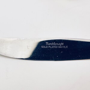 Vintage Ornate Gold Plated Northcraft + Royal Sealy Flatware/silverware ...