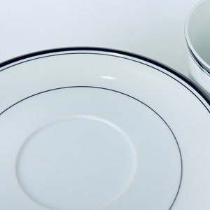 Vintage Wallace Heritage 'newport' White + Silver Fine Porcelain China ...