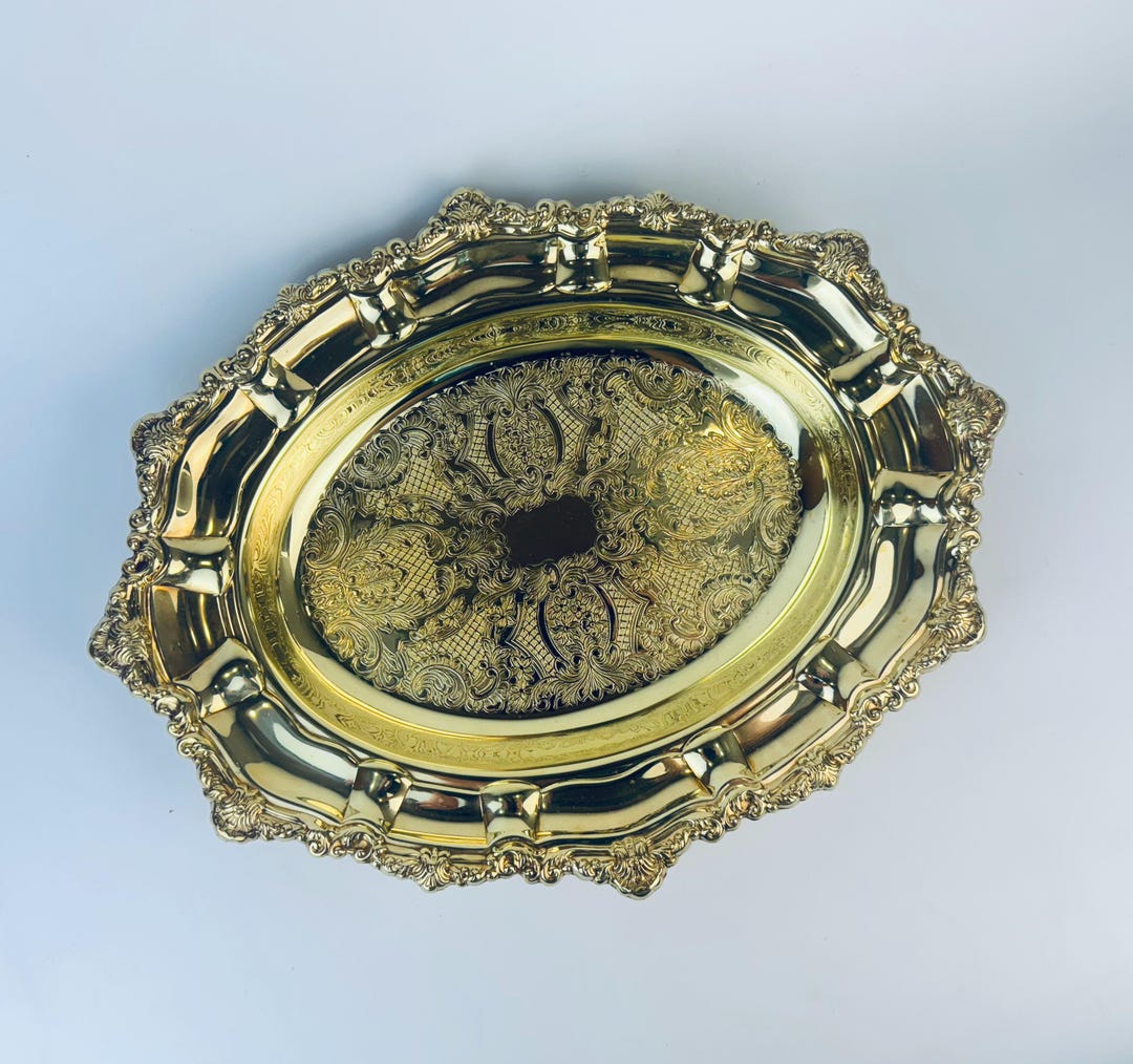 Vintage Viking Plate Ornate Oval Solid Brass Bowl – Made in Canada - Etsy