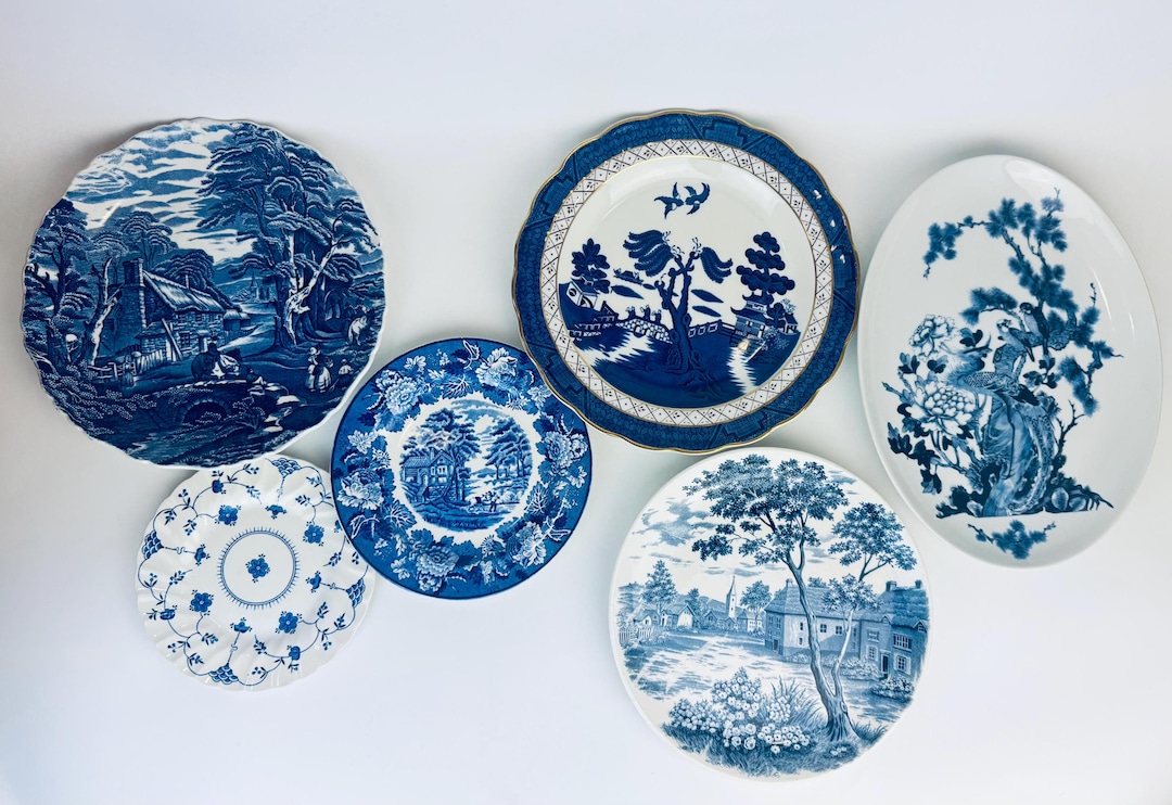 Vintage Assorted Ceramic Plate Wall Hanging Decor - Sets Sold ...