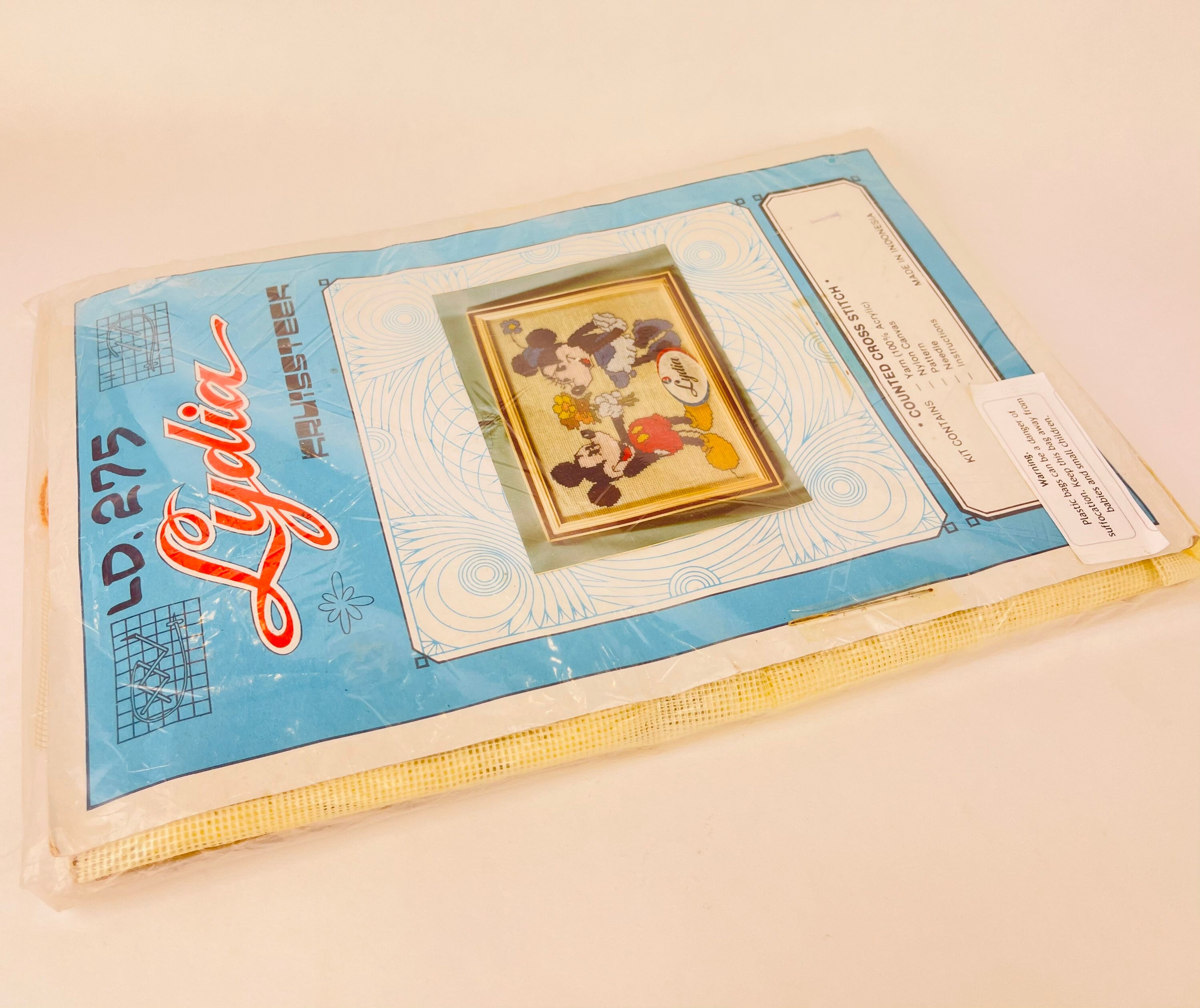 Vintage Lydia LD 275 Kruissteek Mickey Minnie Mouse | Etsy