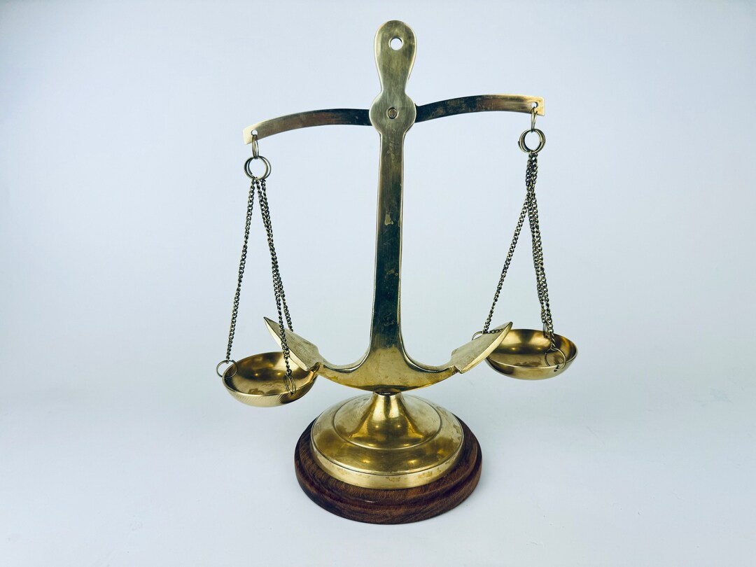 Vintage Brass Anchor Nautical Decorative Weight Scale Attractive Aged ...