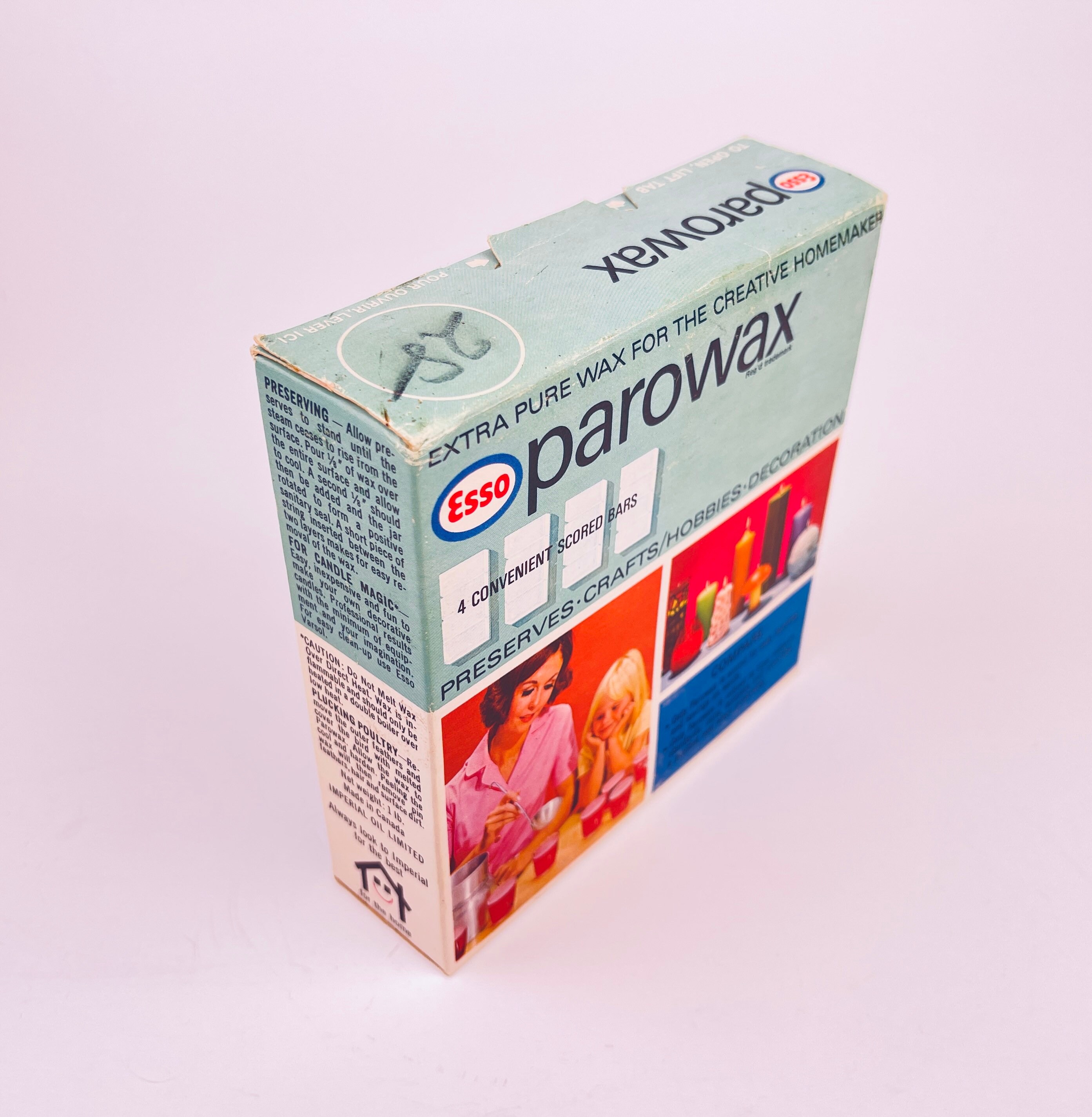 Vintage Esso Parowax Extra Pure Wax for the Creative - Etsy Canada
