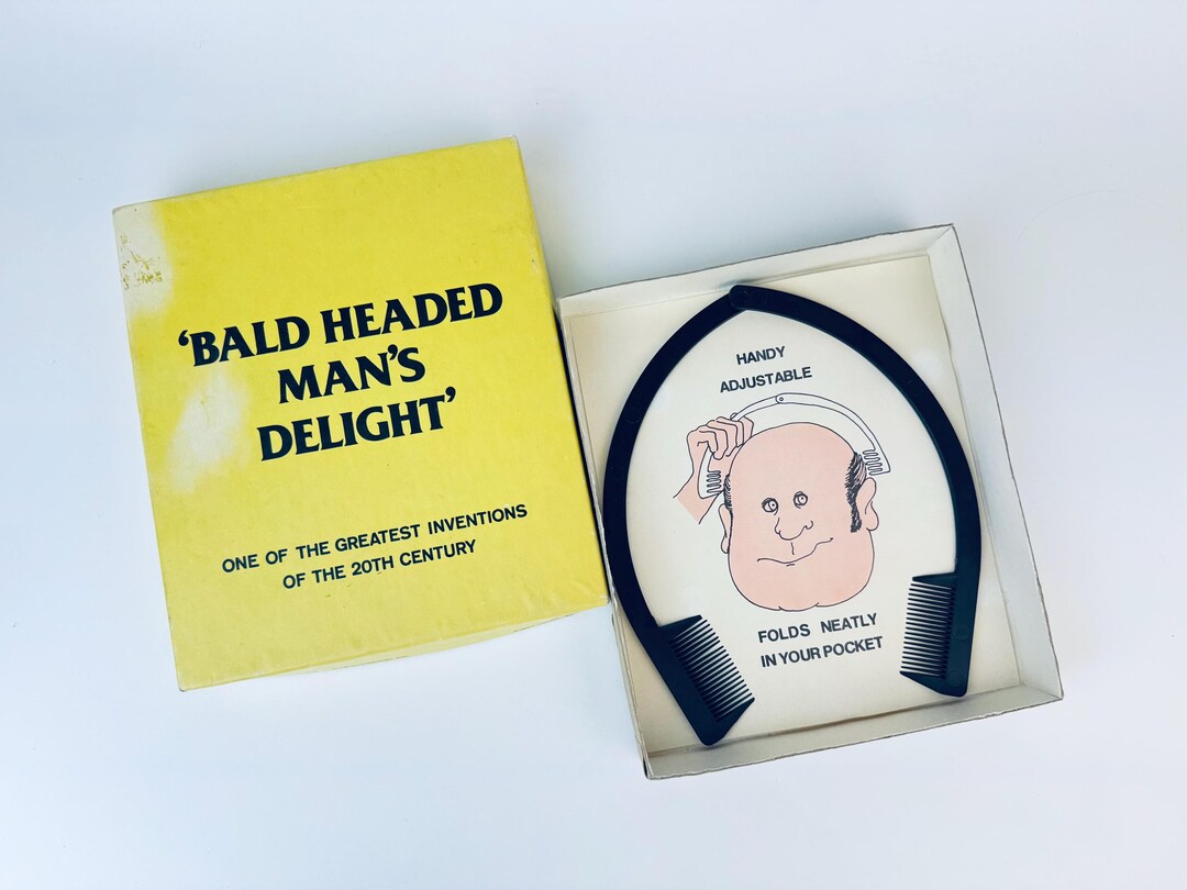 Vintage Bald Headed Man's Delight - Gag Gift - Made in USA - Etsy