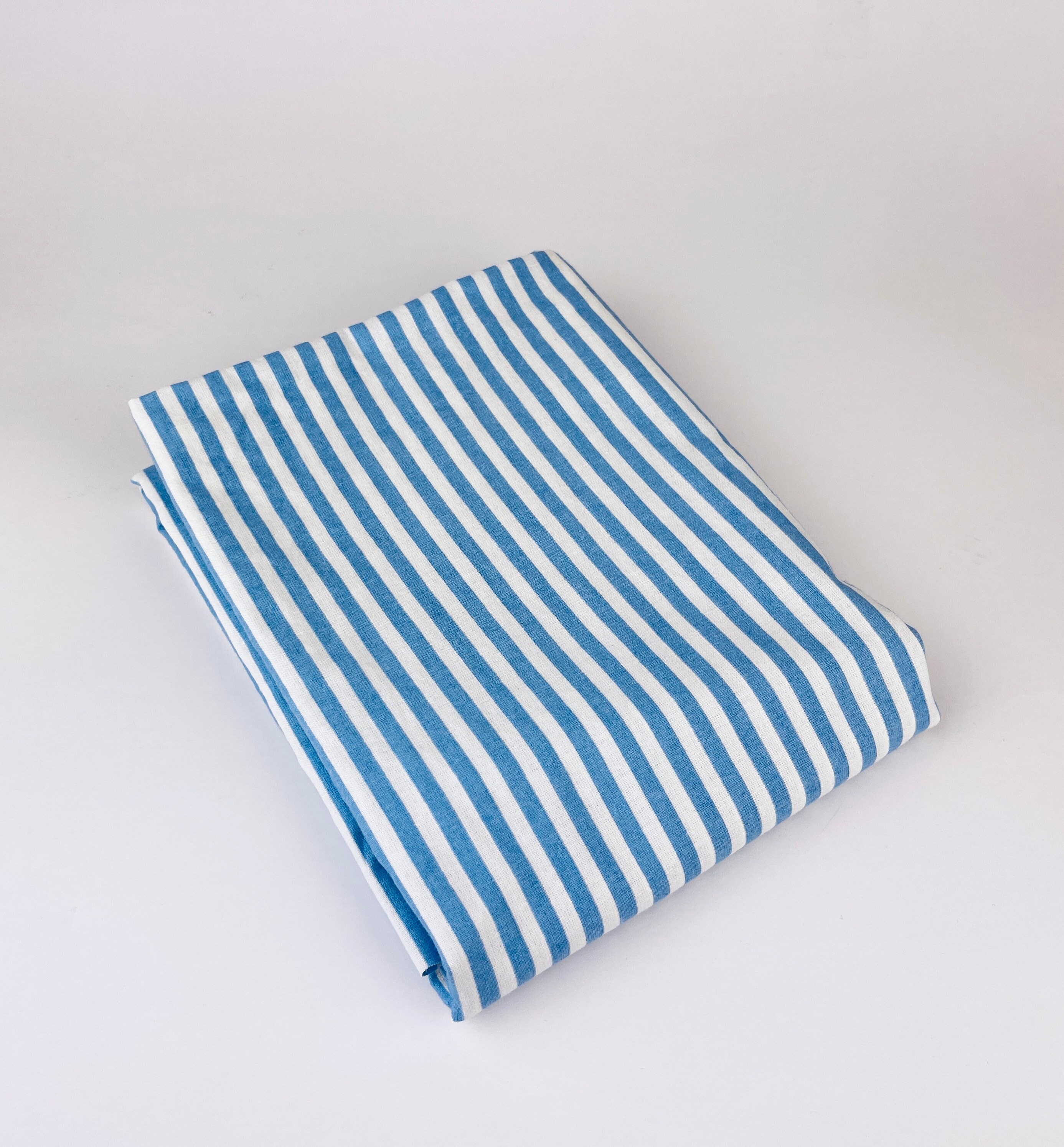 Vintage Thin Light Blue Striped Fabric 100% Cotton - Etsy