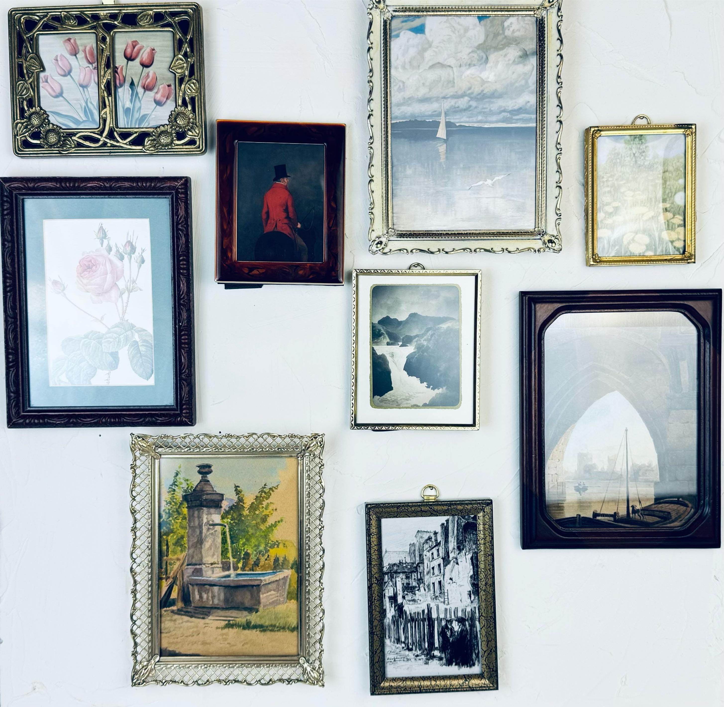 Vintage Gallery Wall Frame Set – Curated Assorted Picture Frames for ...