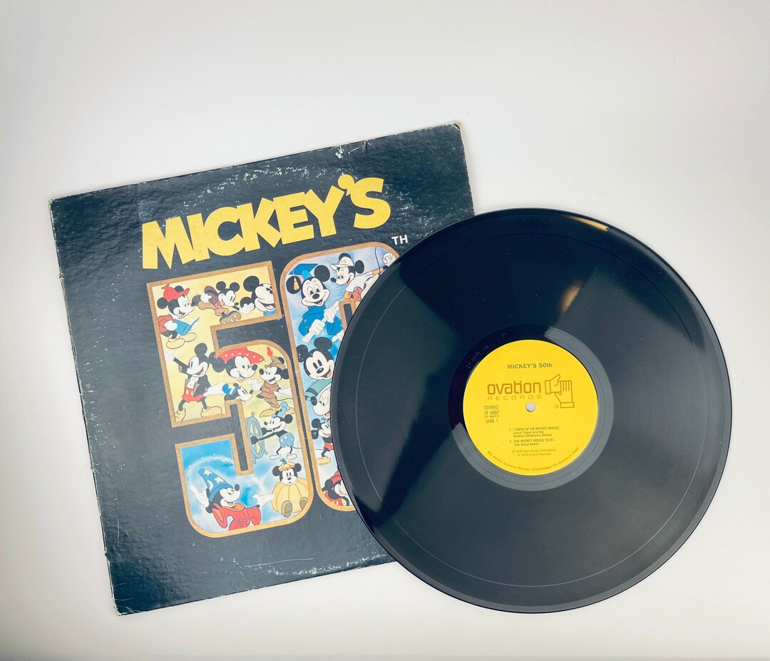 Vintage Mickey's 50th Children's Vinyl Record - Etsy