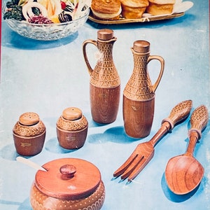 Vintage Continental Condiment Table Set Oil/vinegar/salt/pepper/dip ...