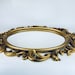 Vintage Hollywood Regency Gold Gilt Oval Wall Mirror - Made in Canada ...