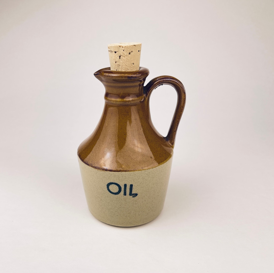 Vintage Oil Stoneware Dispenser - Handmade MOIRA - English Stoneware ...