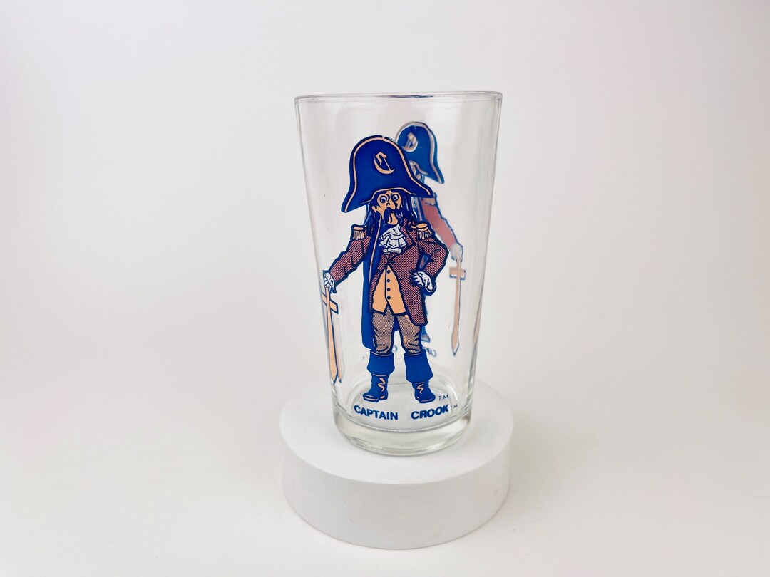 Vintage 'captain Crook' Water Glass/tumbler Mcdonald's Collector Series ...