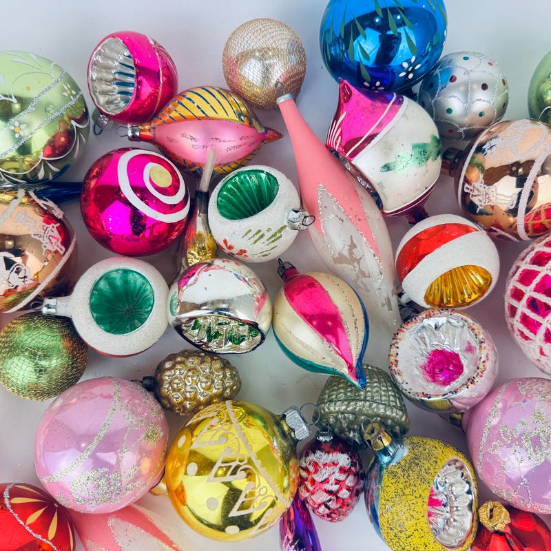 Vintage Bauble Glass - Etsy