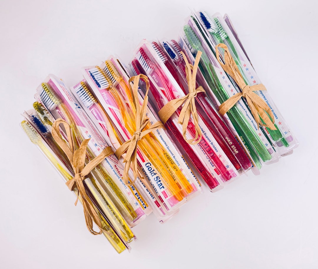 Vintage Gold Star Tooth Brush (NEW) - Set of Forty (40) - Sets Sold ...