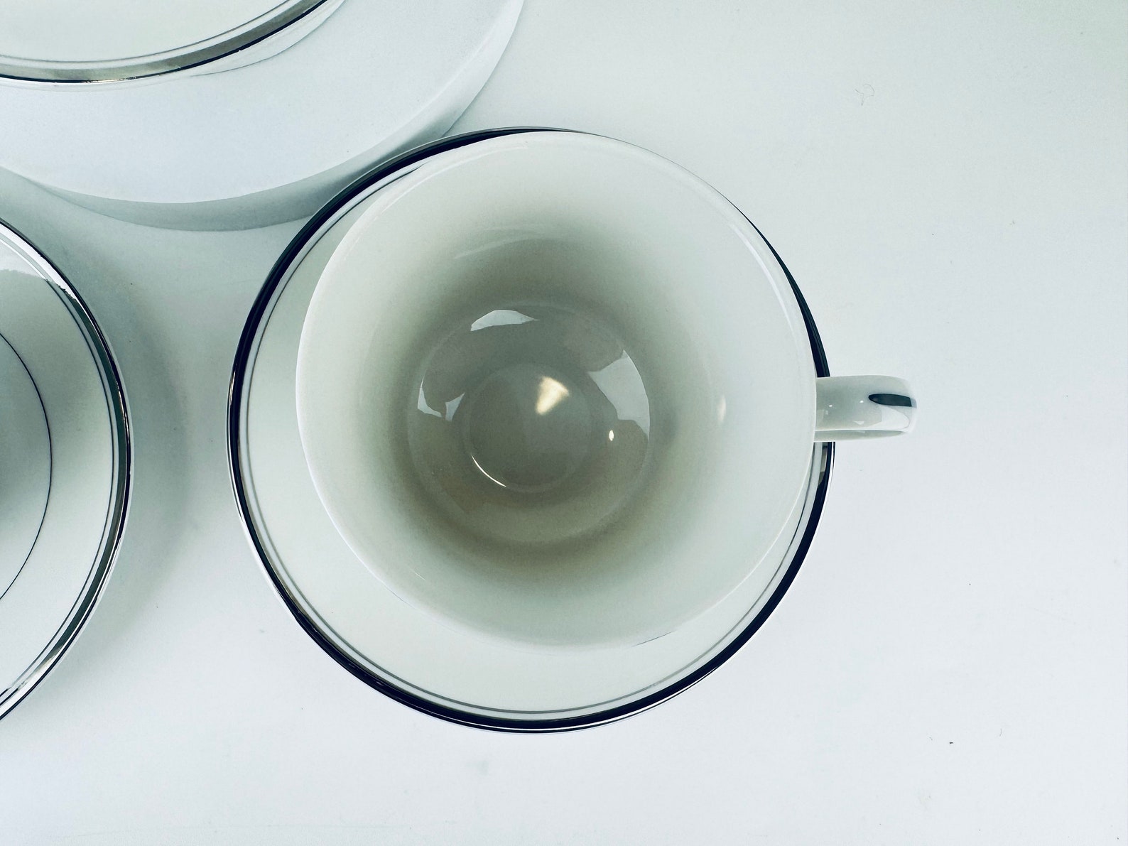 Vintage Wallace Heritage 'newport' White + Silver Fine Porcelain China ...