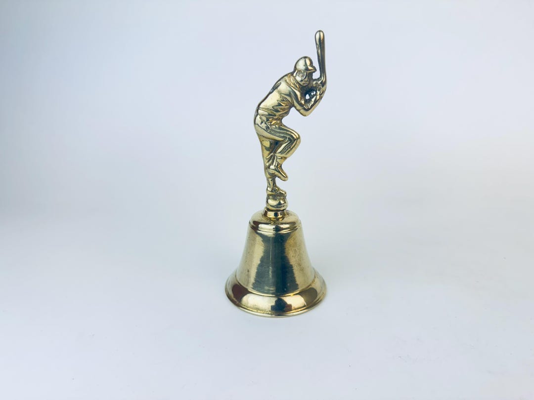 Vintage Solid Brass Baseball Bell Sculpture - Mid-century Sports Art - Etsy