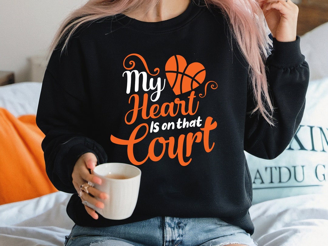 Basketball Girlfriend Sweatshirt, Cute Sports Apparel for Her ...