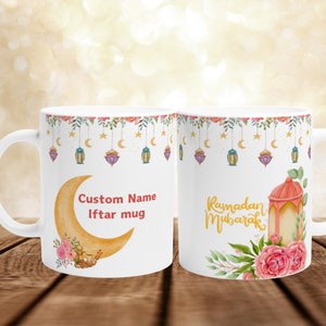 Personalized Ramadan Mubarak Gift, Iftar Mug, Ramadan Favours, Ramadan ...