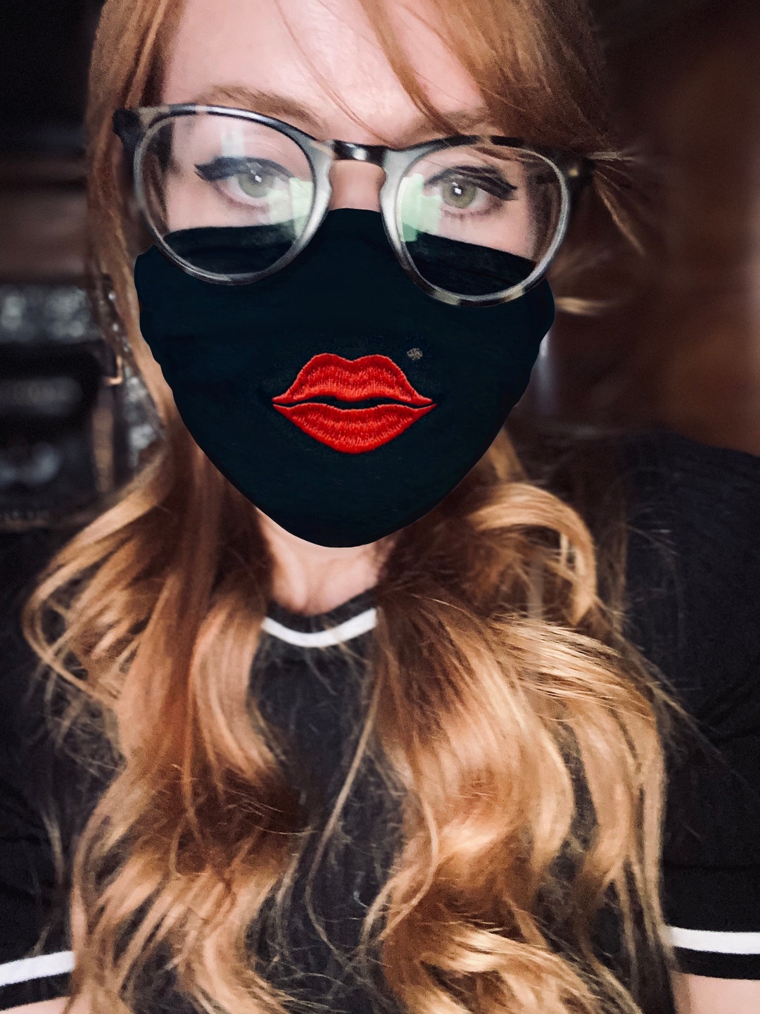 Marilyn Monroe Mole Mouth Lips Embroidery Black Face - Etsy