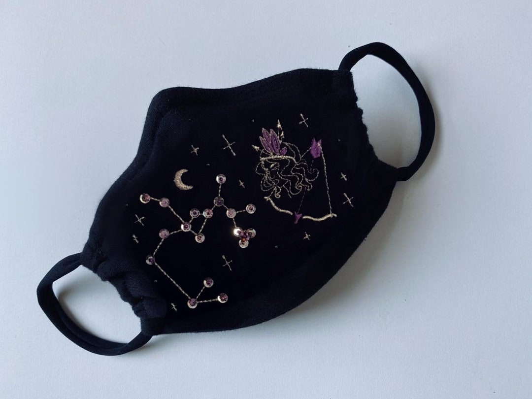 Sagittarius Constellation Zodiac Face Mask - Etsy