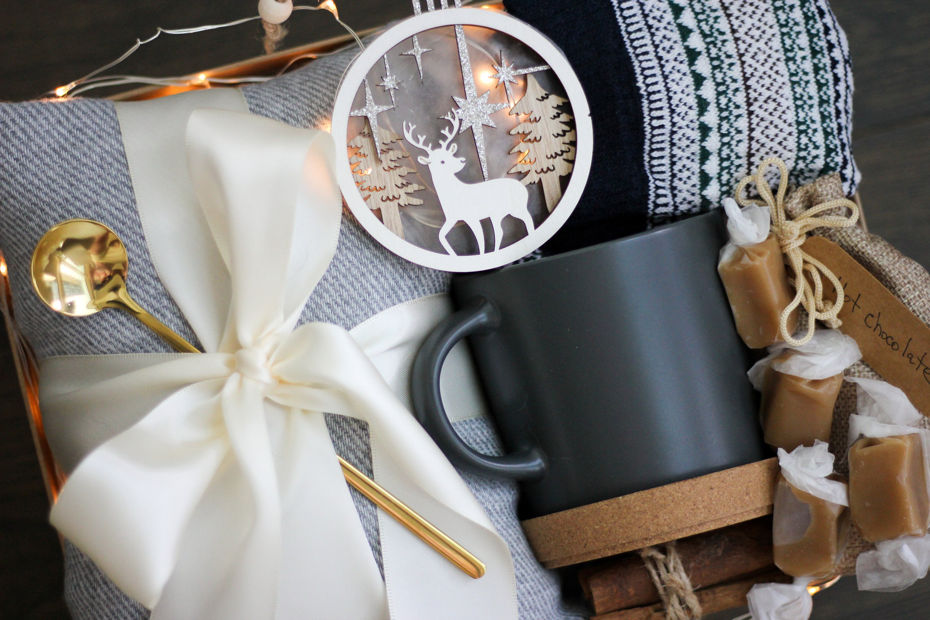 Hygge Gift Box for Him, Cozy Winter Gift Box, Sympathy Gift Basket, New ...