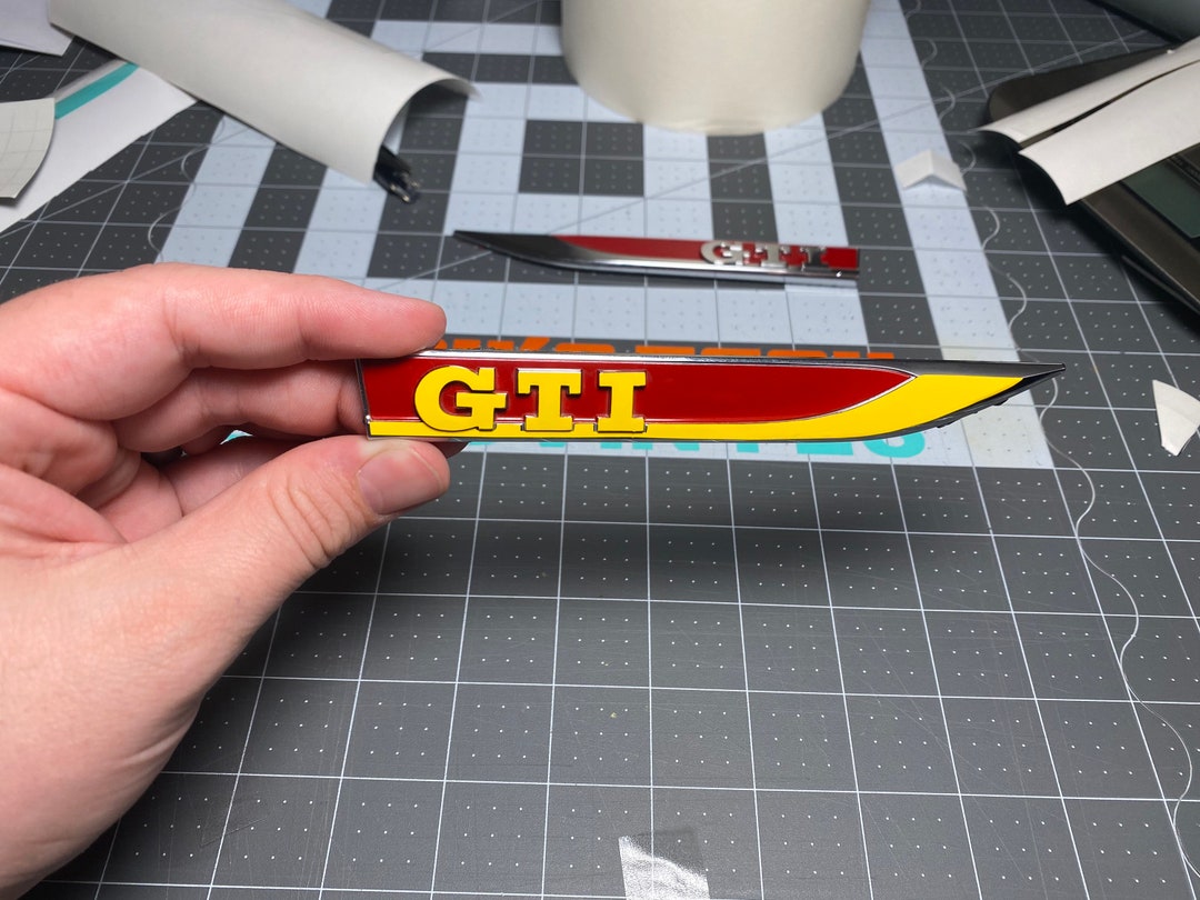 Vinyl Decal Overlay chrome and Letters ONLY Compatible With VW MK7 Golf ...