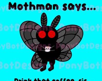 Funny Mothman Art - Etsy