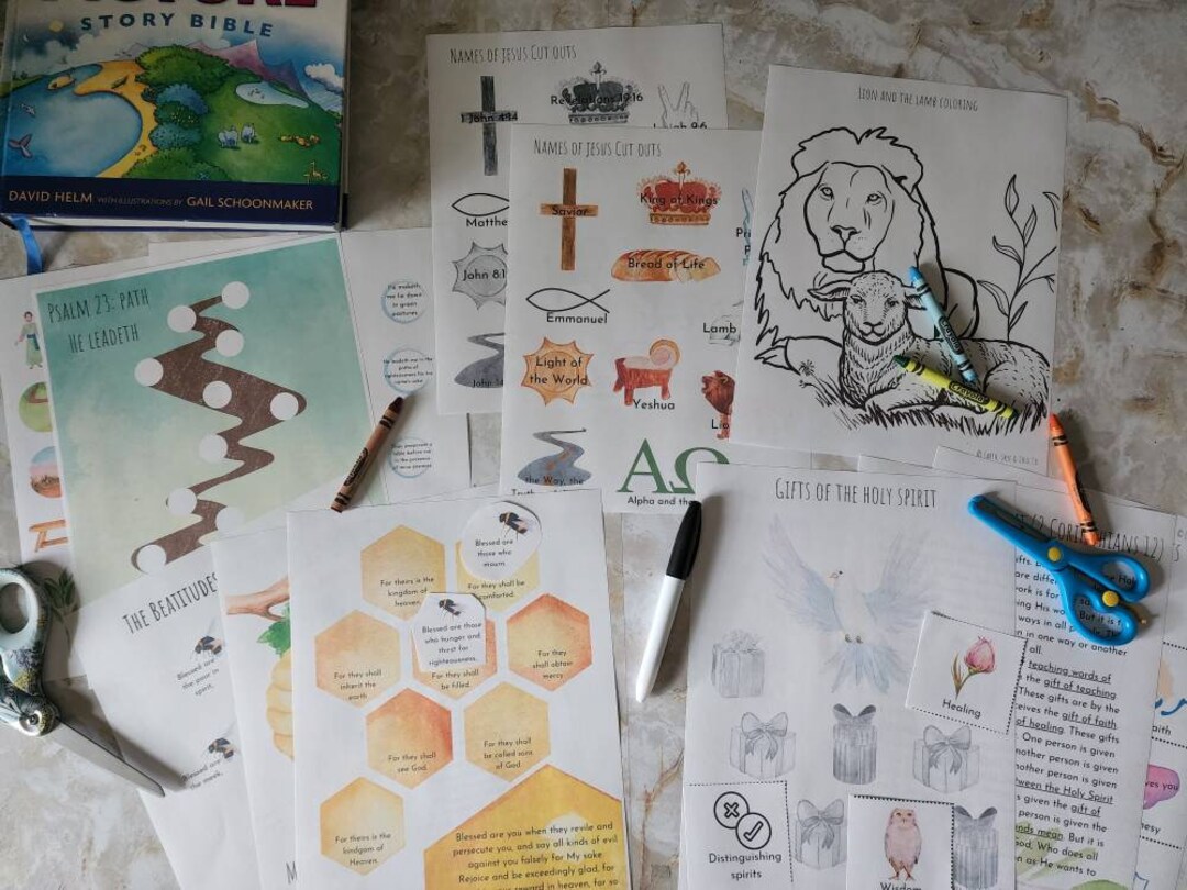 Bible Busy Book Printables|christian Homeschooling|christian Preschool ...