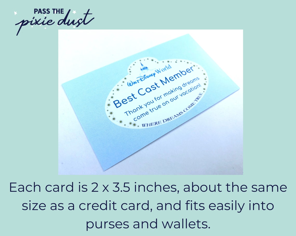 Set of 10 Best Cast Member Name Tag Disney Cast Member Thank - Etsy