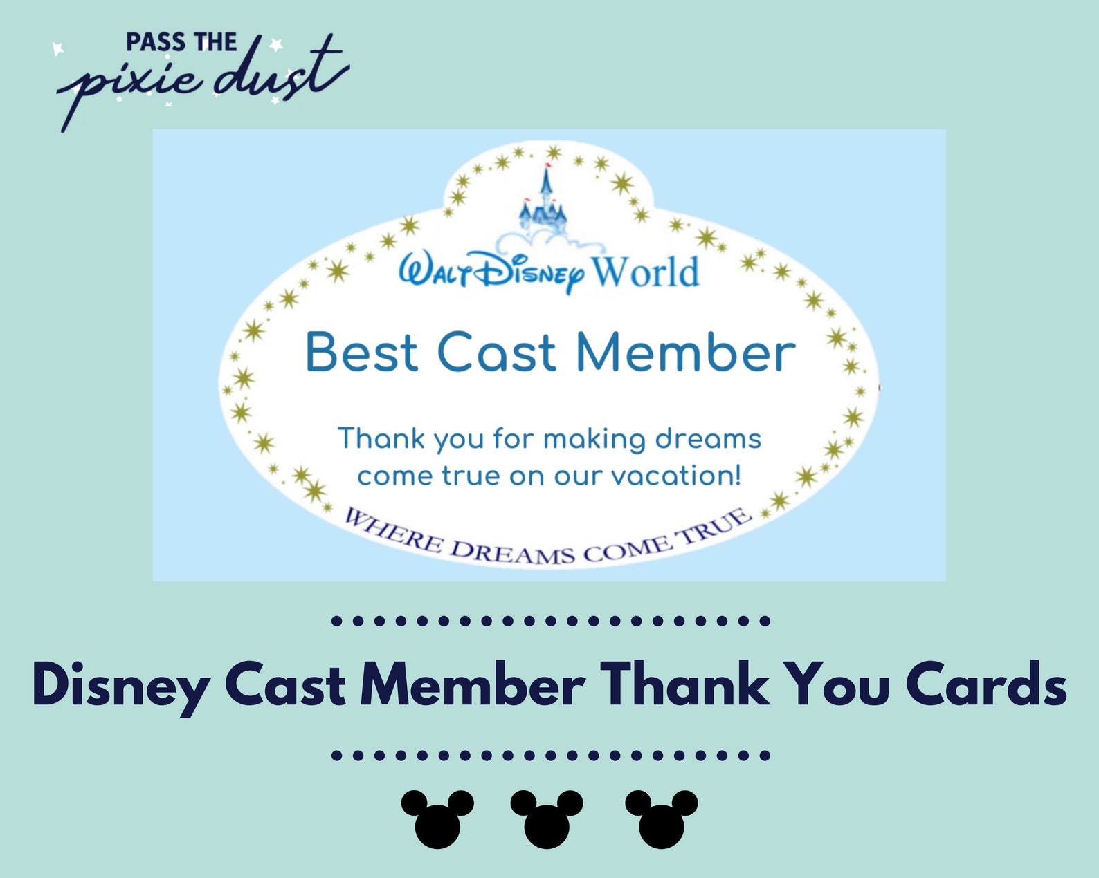 Set of 10 Best Cast Member Name Tag Disney Cast Member Thank - Etsy