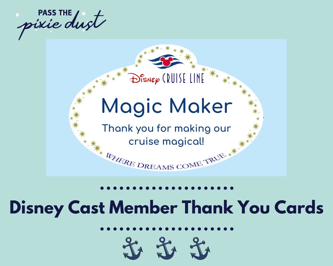 Set of 10 Magic Maker Disney Cruise Line Name Tag Cast Member Thank You ...