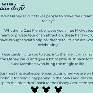 Set of 10 Best Cast Member Name Tag Disney Cast Member Thank You Cards ...
