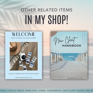 Travel Agent New Client Welcome Guide, Travel Agent Template, Canva ...