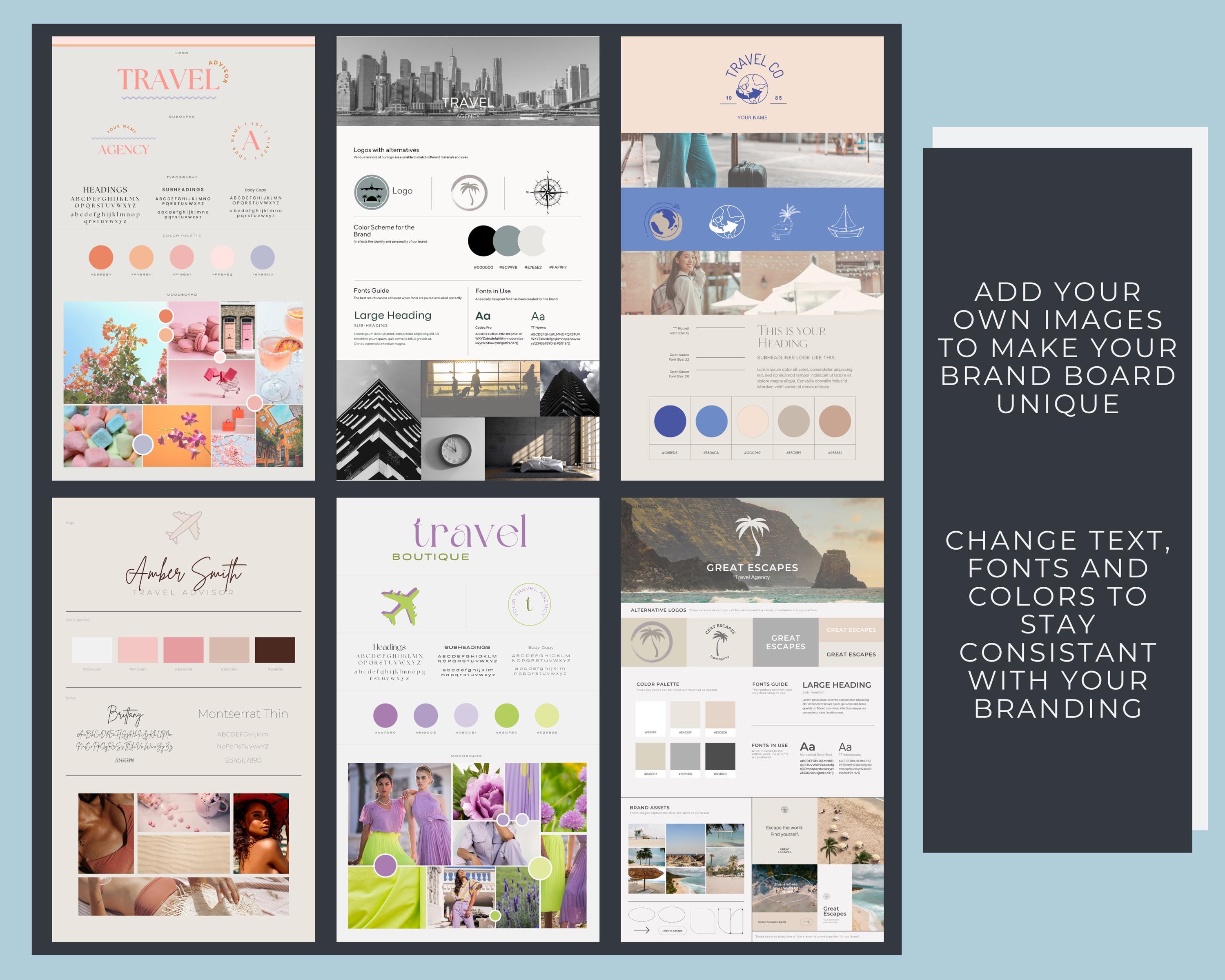 Travel Agent Branding Boards, Travel Business Branding, Travel Agency ...