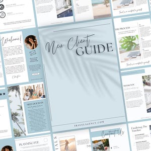 Travel New Client Guide, Travel Agent New Client Handbook, Canva ...