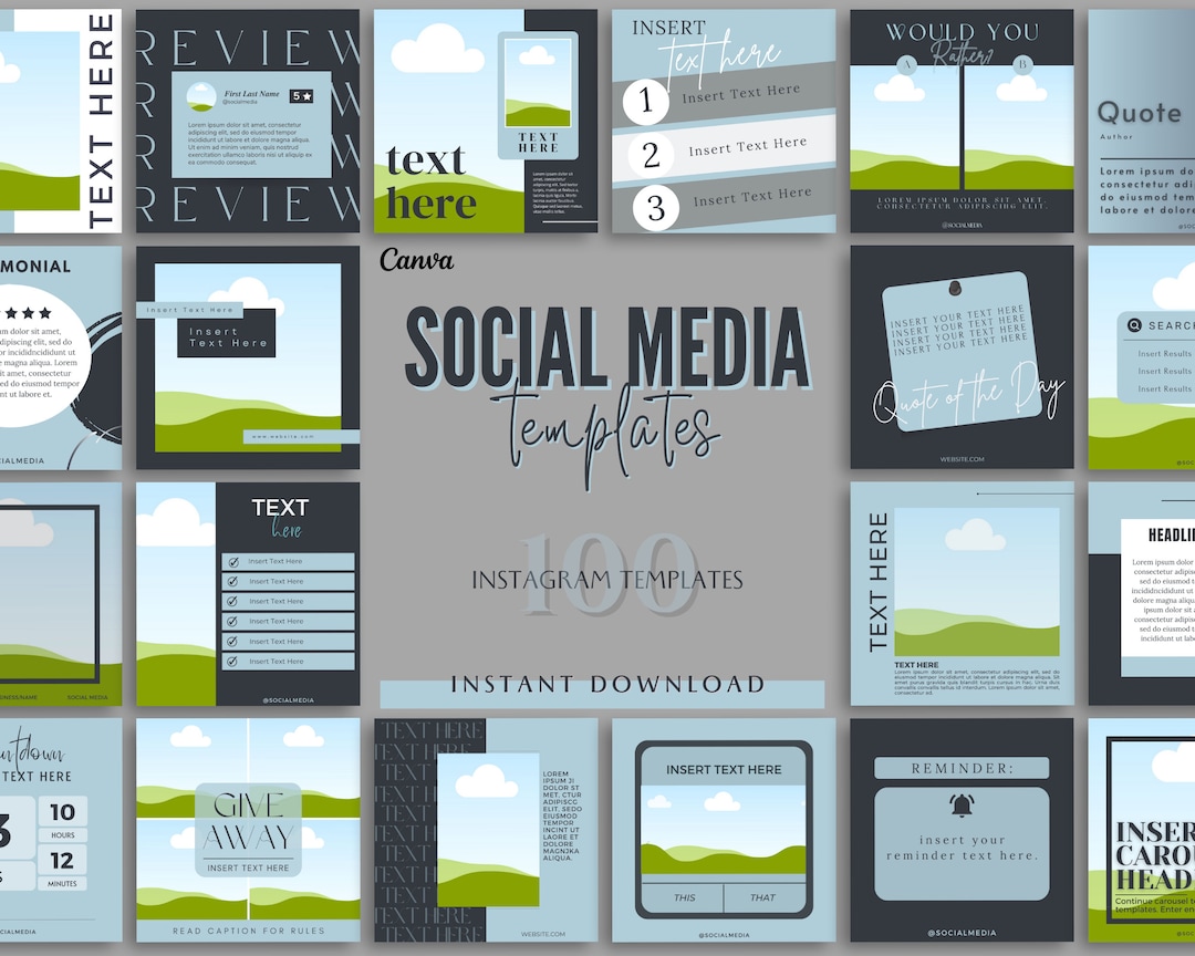 Social Media Templates, Instagram Social Media Flyers, Canva Templates ...