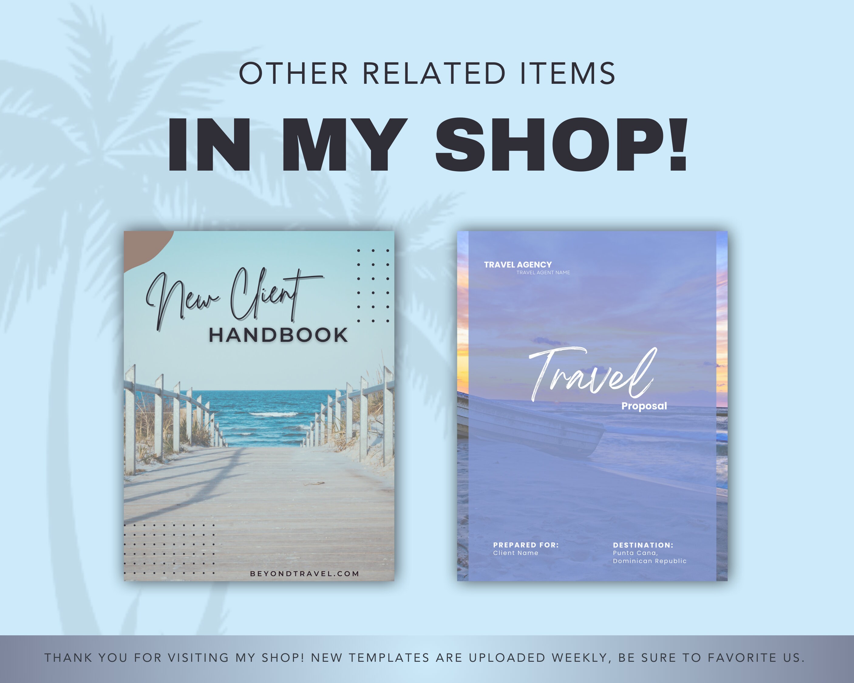 Travel Client Welcome Guide Travel Agent Template Canva - Etsy