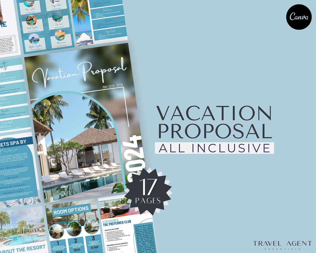 Travel Agent All Inclusive Resort Proposal Template, Travel Proposal ...