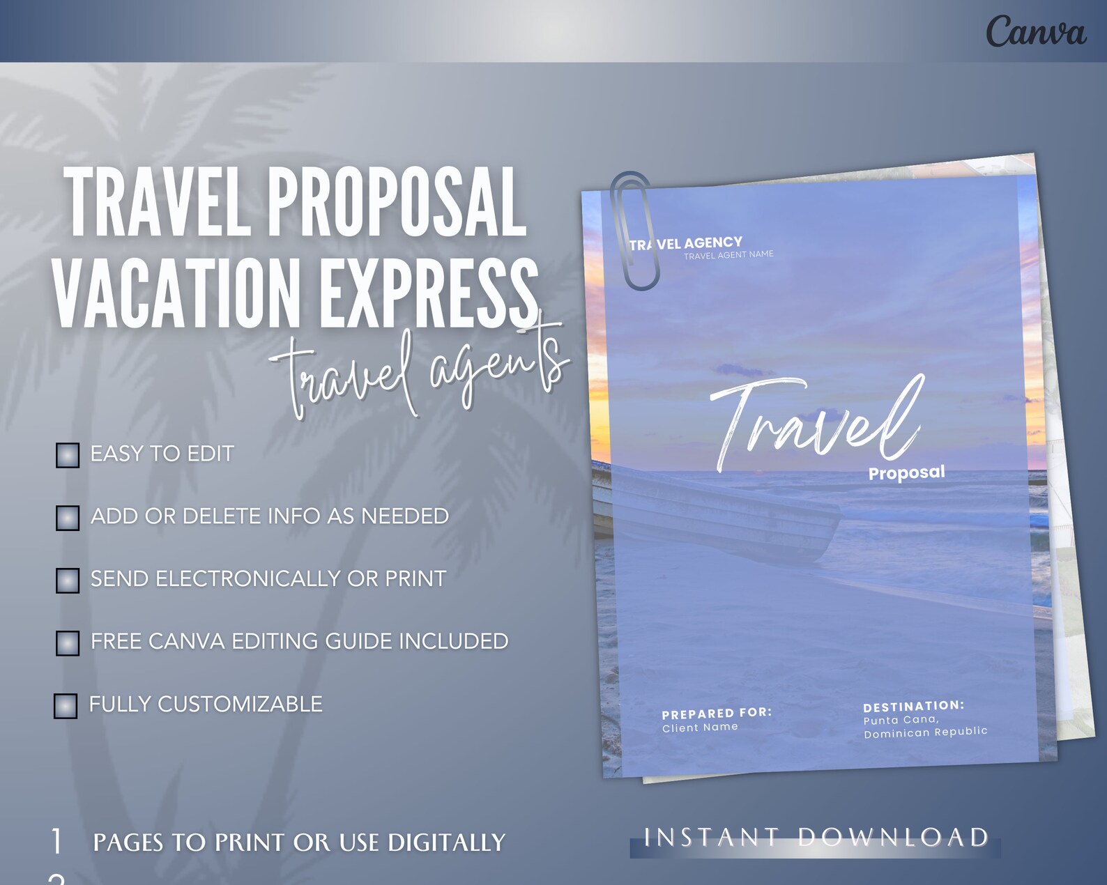 Resort Proposal W/ Vacation Express Details Travel Proposal - Etsy