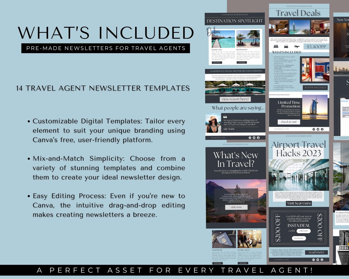 Travel Agent Email Newsletter, Email Newsletter, Travel Agency ...