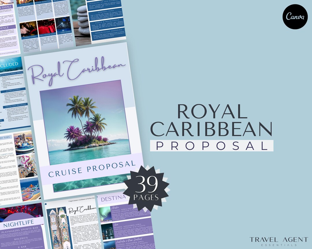 RCCL Proposal, Travel Agent Templates, Cruise Proposal, Vacation Client ...