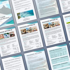 Travel Agent All Inclusive Resort Proposal Template Travel - Etsy