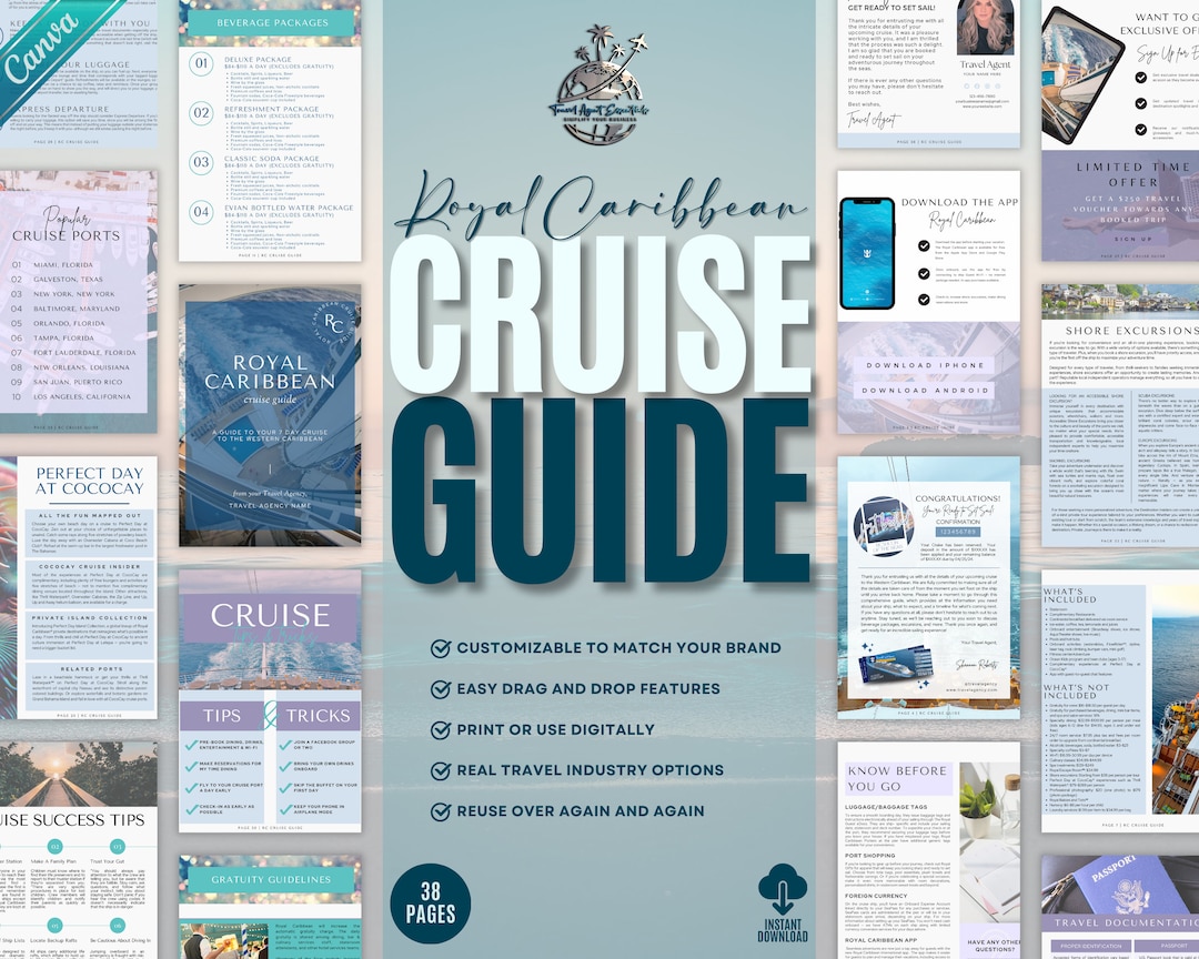 Royal Caribbean Cruise Guide, Travel Agent Templates, Cruise Template ...