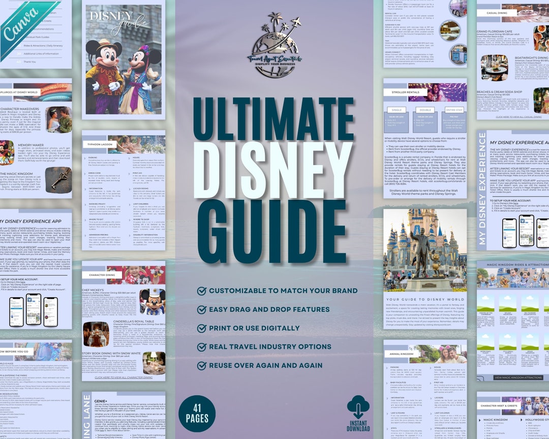 WDW Park Guide, Theme Park Guide, Travel Agent Client Guide, WDW ...