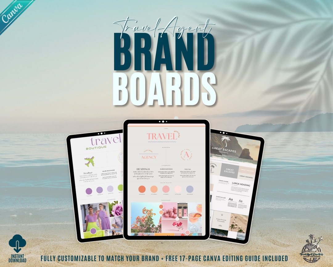 Travel Agent Branding Boards, Travel Business Branding, Travel Agency ...