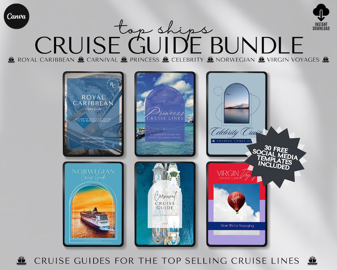 Cruise Guide Bundle, RCCL, Norwegian, Carnival, Celebrity, Princess ...