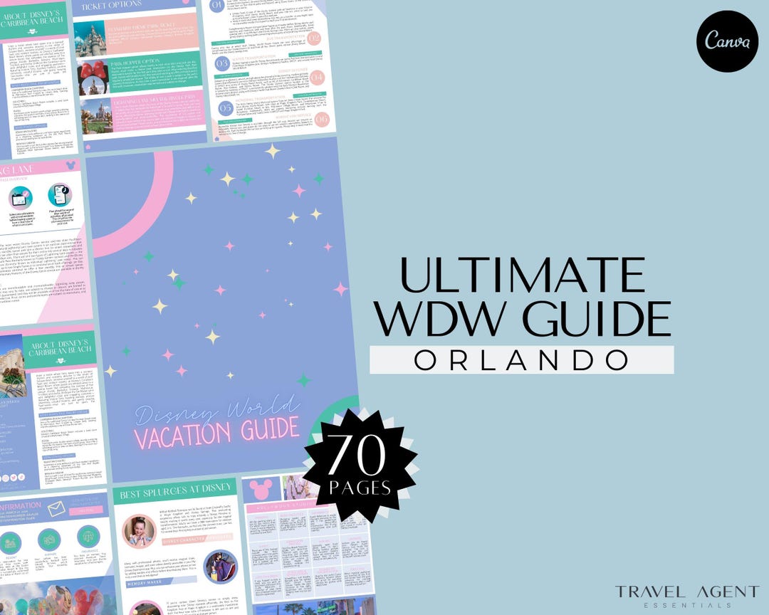 WDW Park Guide, Theme Park Guide, Travel Agent Client Guide, WDW ...