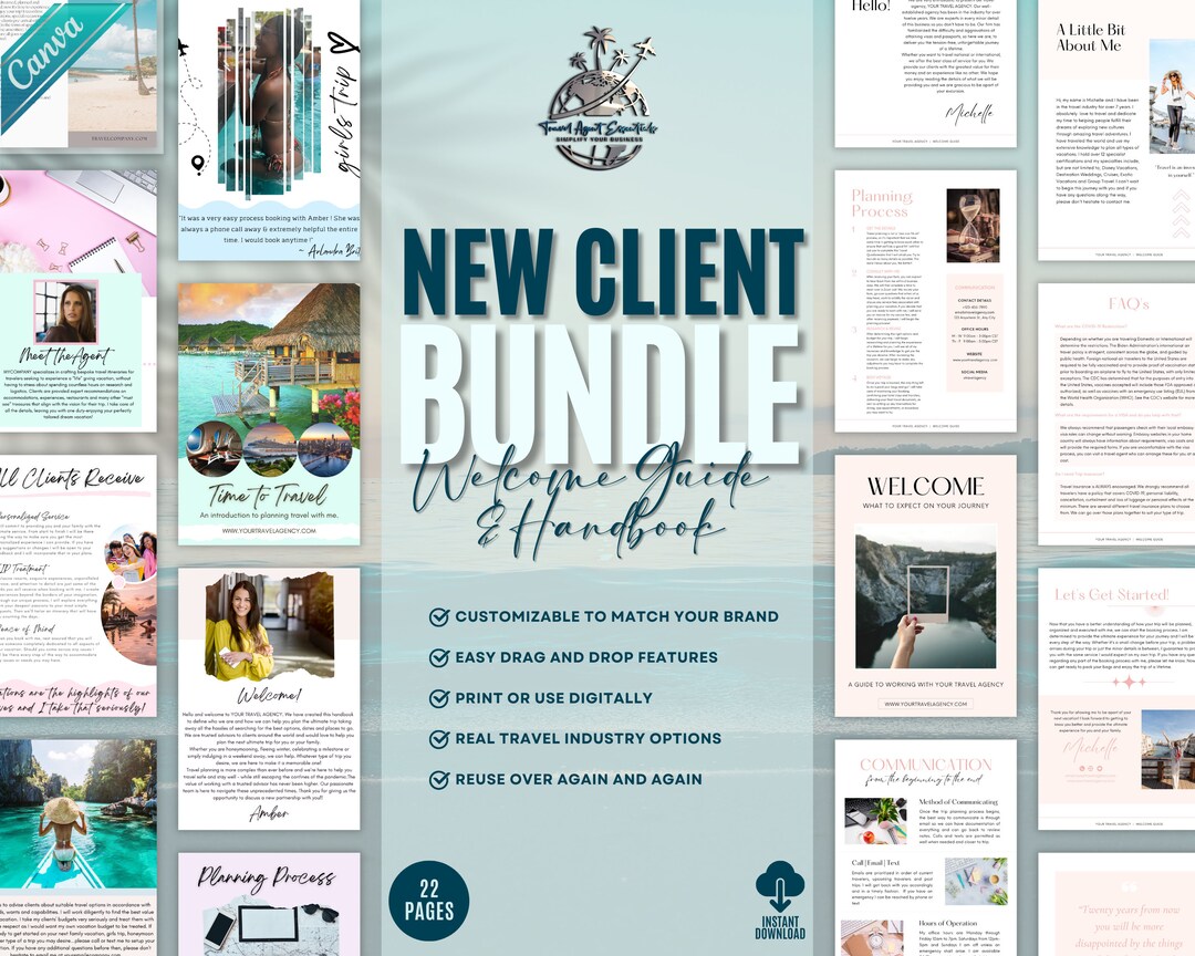 Travel Agent Welcome Guide and New Client Handbook for Clients, Travel ...