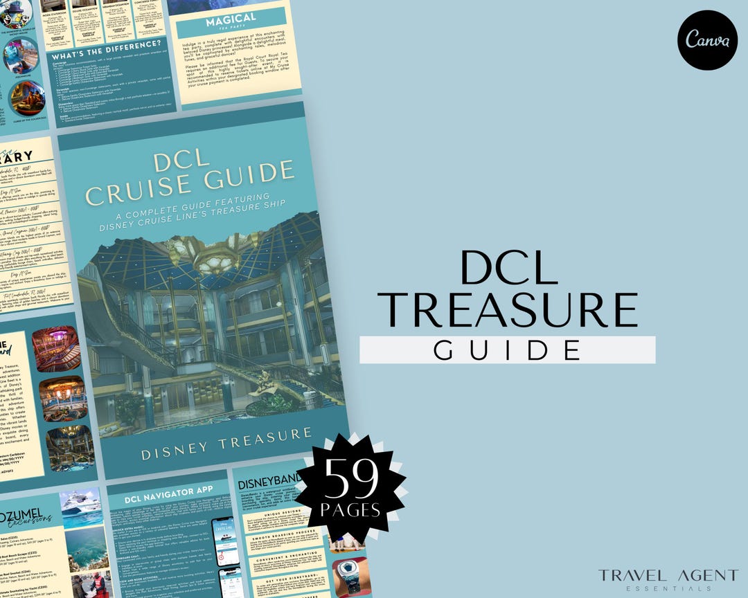 DCL Treasure Guide, DCL Proposal, Travel Agent Templates, Cruise ...